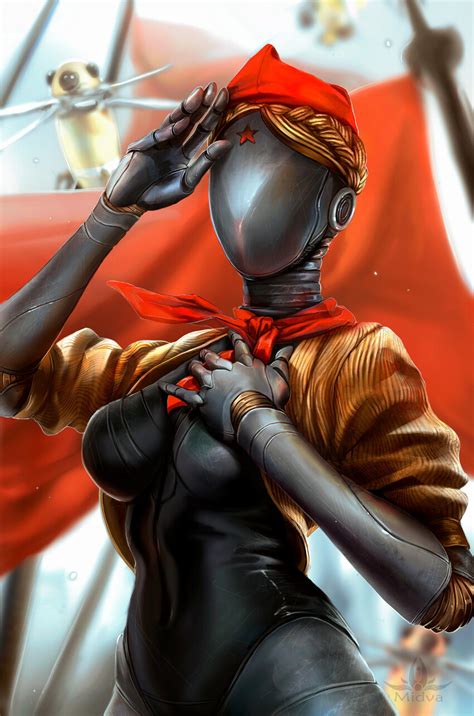 Midva Midva Art Right Atomic Heart Atomic Heart Highres 1girl
