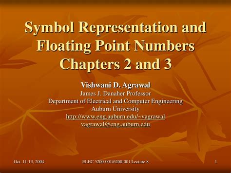 ppt symbol representation and floating point numbers chapters 2 and 3