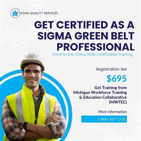 Gsha Quality Services On Linkedin Gsha Sixsigma Sigmagreenbelt Train Certification