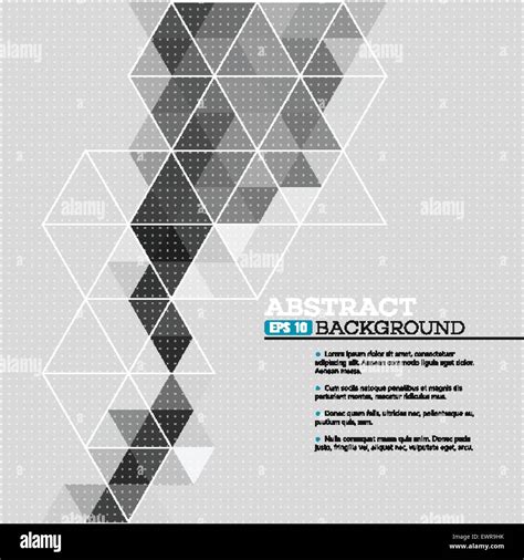 Abstract Template Background With Triangle Shapes Stock Vector Image And Art Alamy