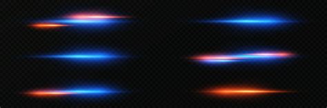 속도와 빛의 빨간색파란색 선 광선과 효과의 역동적인 움직임 0명에 대한 스톡 벡터 아트 및 기타 이미지 0명 3차원 형태 강단 Istock