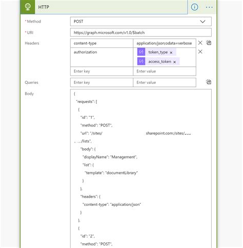 Json Creating Document Libraries Through Flow With A Single Api Call