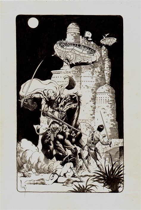 Mark Schultz John Carter Nude Dejah Thoris Published Pinup Comic Books Art Comic Art Ink