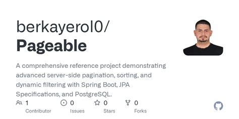 Github Berkayerol0pageable A Comprehensive Reference Project Demonstrating Advanced Server