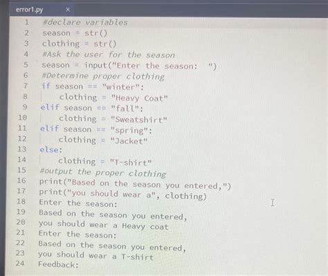 Solved Exercise 1 Identify Fix The Error Analyze The Chegg