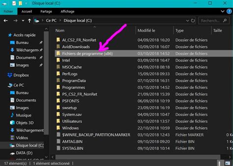 Program Files X86 Disparu