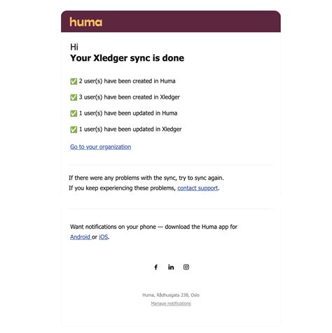 Xledger Integration