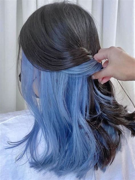 45 Korean Secret Two Tone Hair Color Ideas Hidden Hair Color