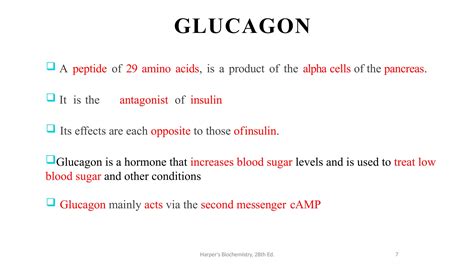 Dpt Biochemistry And Genetics Ii Hormones Insulin And Glucagon Ppt