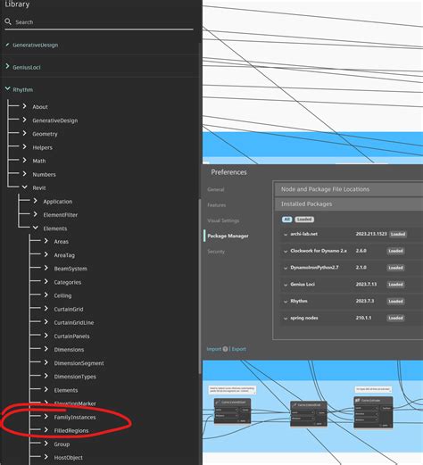 rhythm floor bycurveloops node missing packages dynamo