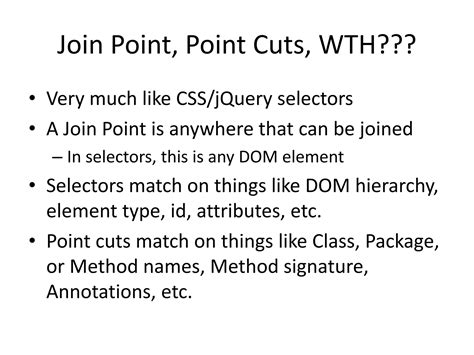 dependency injection and aspect oriented programming presentation ppt