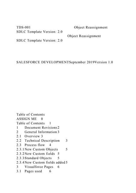 tds 001 object reassignment docx