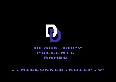 CSDb Rambo First Blood Part II By Black Copy