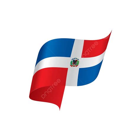 Dominicana Flagvector Ilustración Vector Patrón De Onda Vector Png