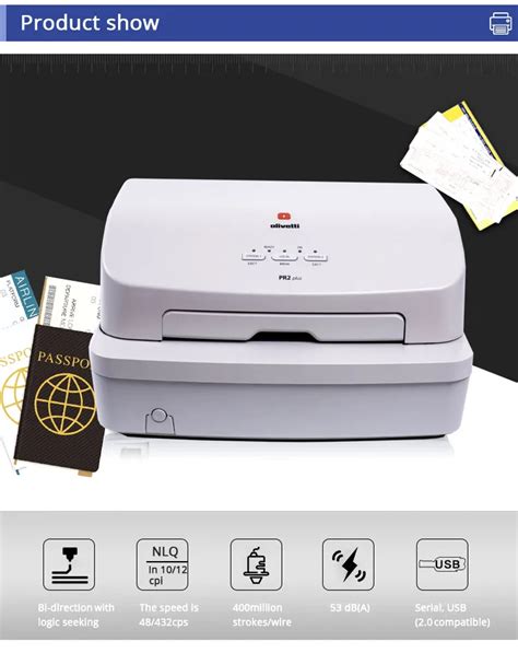 New Original Dot Matrix Printer Olivetti Pr2 Plus For Printing Passbook Receipt Buy Printer