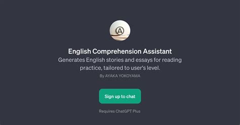 What Is English Comprehension Assistant Cloudbooklet