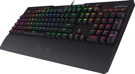 لوحة مفاتيح ميكانيكية للألعاب Redragon K586rgb Pro Brahma Rgb ، ومفاتيح
