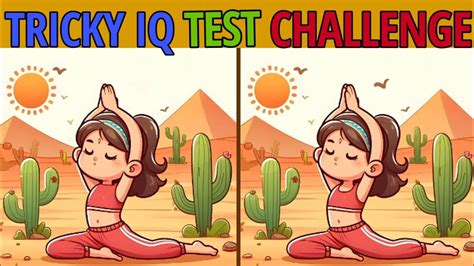 Tricky IQ Test Challenge Can You Find The Differences Spot The