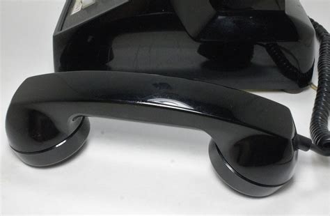 Vintage Phone Touch Tone Button Telephone ITT Black Gloss Etsy