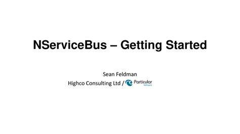 Nservicebus Getting Started Ppt Download