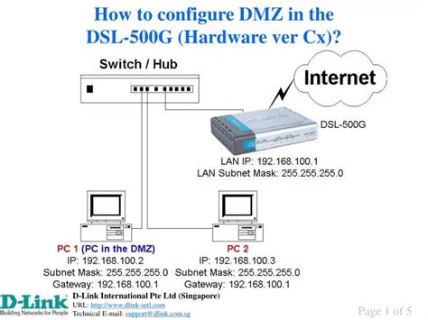 PPT How To Configure DMZ In The DSL G Hardware Ver Cx PowerPoint Presentation ID