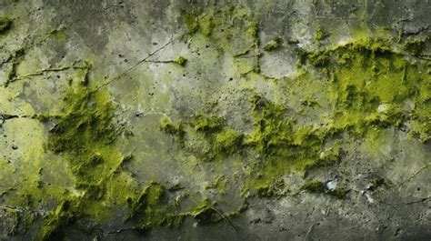 Premium Ai Image Weathered Concretewith Algae Growth Background