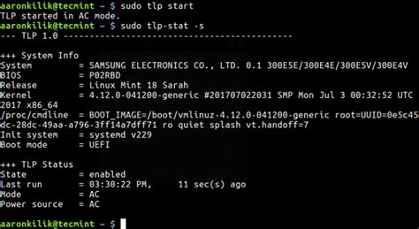 Tlp Optimize And Improve Linux Laptop Battery Life