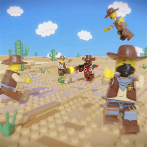 I Made This Lego Western Deadpool Picture In Blender R Deadpool