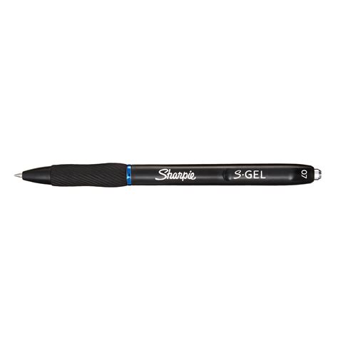 Sharpie S Gel Blue Retractable Gel Pen Medium With Rubber Grip