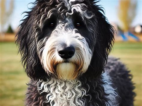 Sheepadoodle Sidewalk Dog