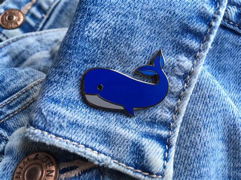Whale Enamel Pin Whale Pin Whale Pin Badge Whale Lapel Pin Etsy Uk