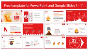 Professional Fire Template PowerPoint Templates And Google Slides