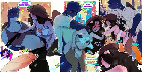 Rule 34 Ambiguous Penetration Anthro Biped Black Hair Blue Body Blush