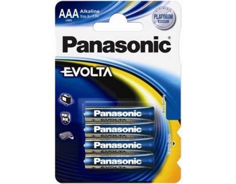 Panasonic Lr03ege 4bp Evolta Alkaline Aaa Batteries Carded 4