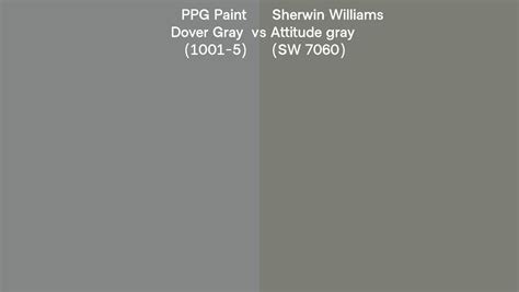 Ppg Paint Dover Gray 1001 5 Vs Sherwin Williams Attitude Gray Sw