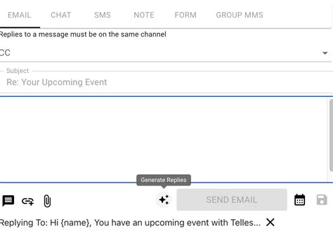 Templates Reply Template Tellescope