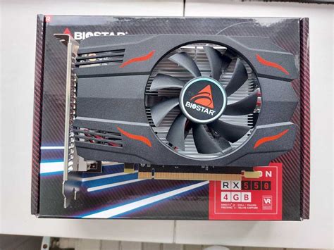 Placa Video Rx550 Radeon Biostar 4gb 128bit Ddr5 Noua Garantie