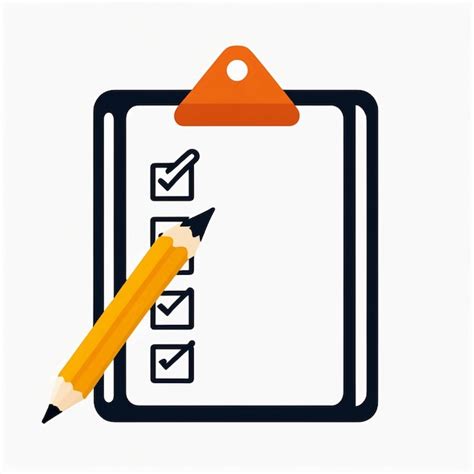 Premium Photo Checklist Special Flat Icon With Pencil
