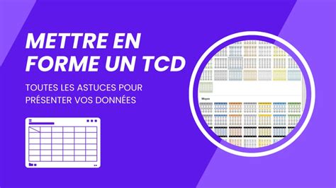 Mise En Forme D Un TCD