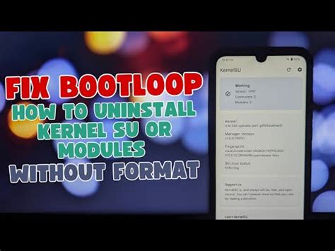 Fix A Bootloop Caused By Wrong KernelSU Module Easy Method YouTube