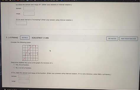 Solved E State The Domain And Range Of F Enter Your