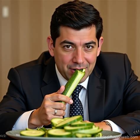 Bashar Al Assad Eating Cucumber Stable Diffusion Online