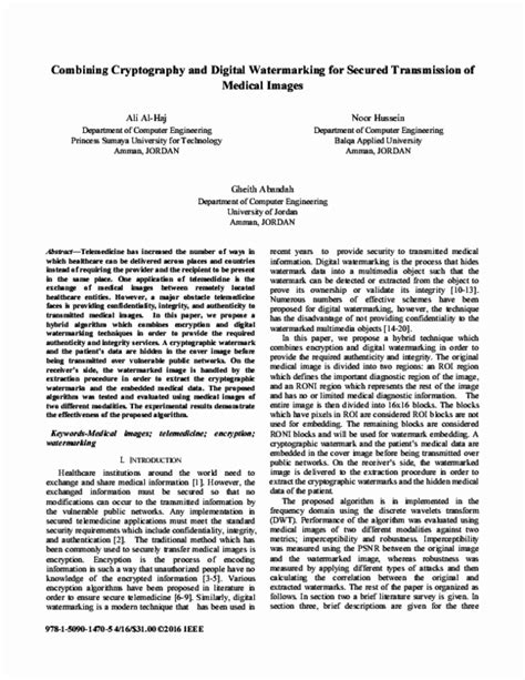 Pdf Combining Cryptography And Digital Watermarking For Secured