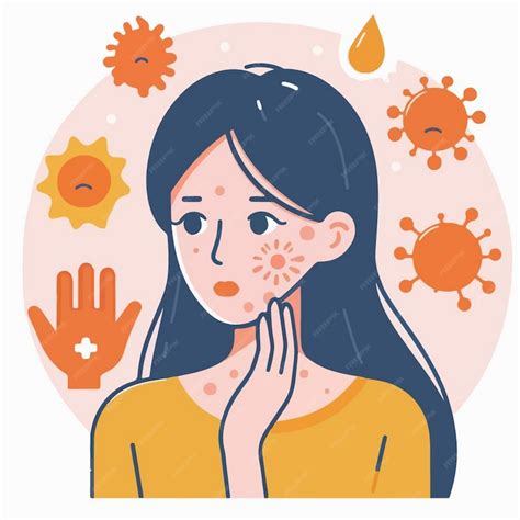 Premium Vector Vector Illustration Of People Suffers From Skin