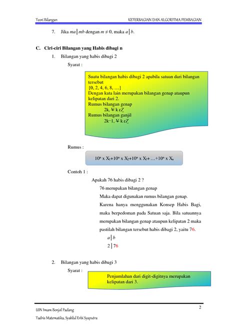 Solution Modul Dan Resume Keterbagian Dan Algoritma Pembagian Studypool