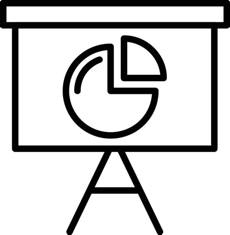 Pie Chart Line Icon 10320135 Vector Art At Vecteezy