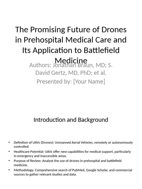 Complete Drone Healthcare Presentation Pdf Unmanned Aerial Vehicle