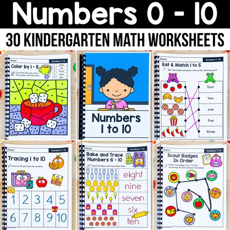 Kindergarten Math Worksheets Mega Bundle My Nerdy Teacher