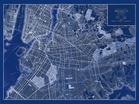 1912 Map Of Brooklyn Ny Reprint Vintage Brooklyn Map Reprint 5