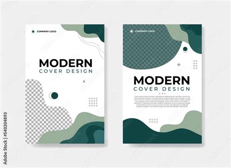 Green Modern Cover Background Design For Annual Report Flyer Brochure And Layout A4 Size
